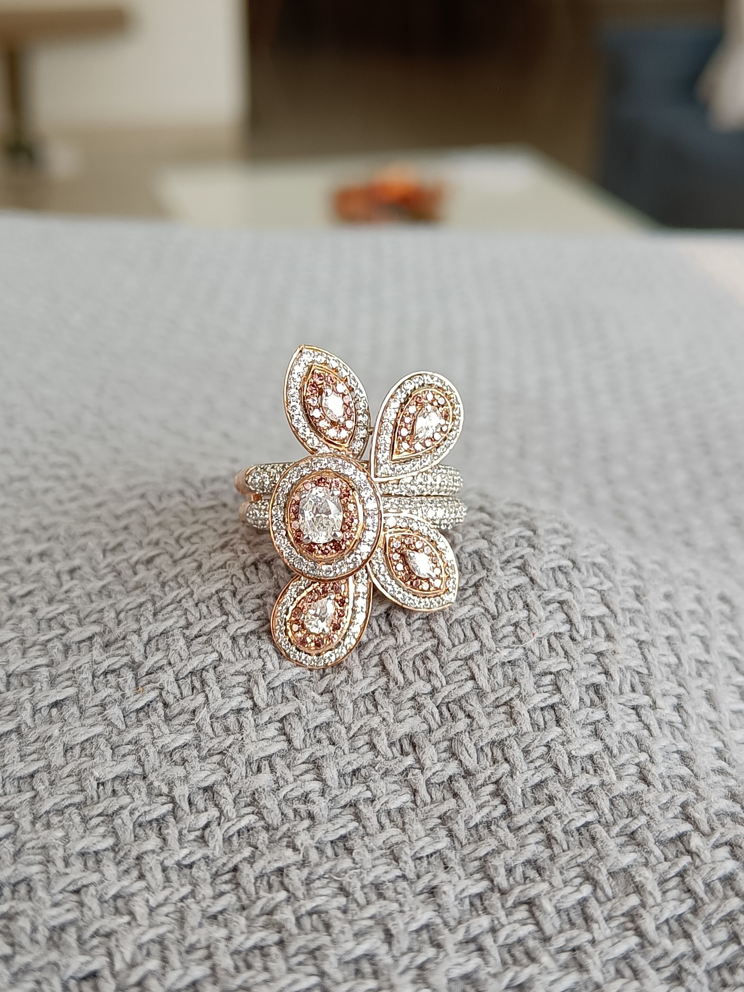 Two Finger Cum One Finger Ring - Fineryy